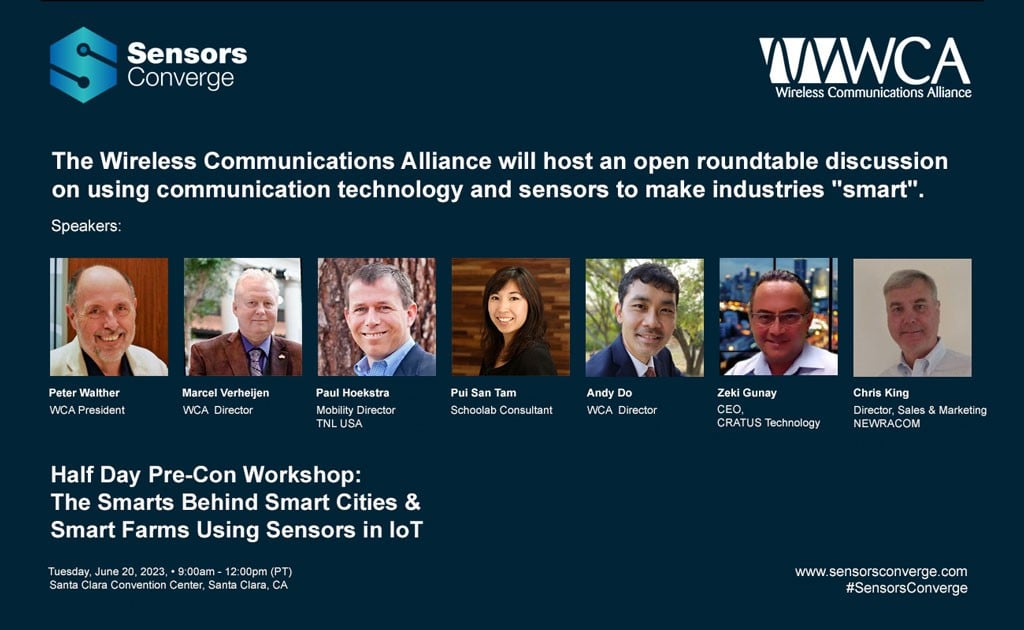 See Newracom at Sensors Converge 2023 & Preshow WCA Workshop
